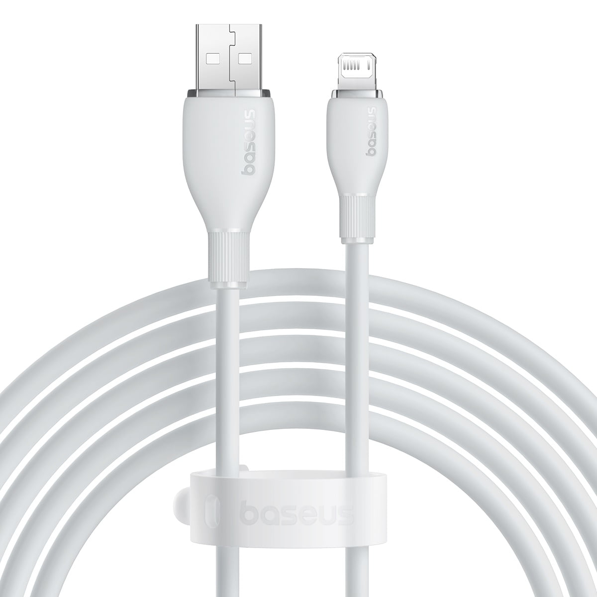 CABLE LIGHTNING BASEUS PUDDING SERIES BLANCO 20W 2 METROS | Bodega Aurrera en línea