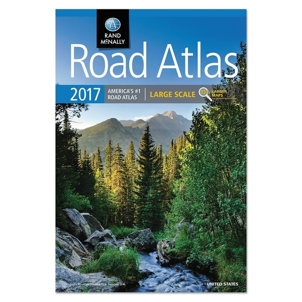 Rand McNally Large Scale Road Atlas, North America+Puerto Rico, Large ...