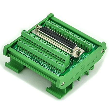 D-SUB DB50 Female DIN Rail Mount Interface Module, Breakout Board ...