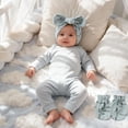 4 count Hats Beanie Bow Caps Preemie Hats No Scratch Mittens Set for 0 ...