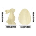 Easter Wooden Bunny Cutouts Unfinished Bunny Table Signs Pine Wooden ...