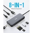 Anker 8-in-1 USB-C Hub Adapter, 100W Power Delivery, 4K 60Hz HDMI ...