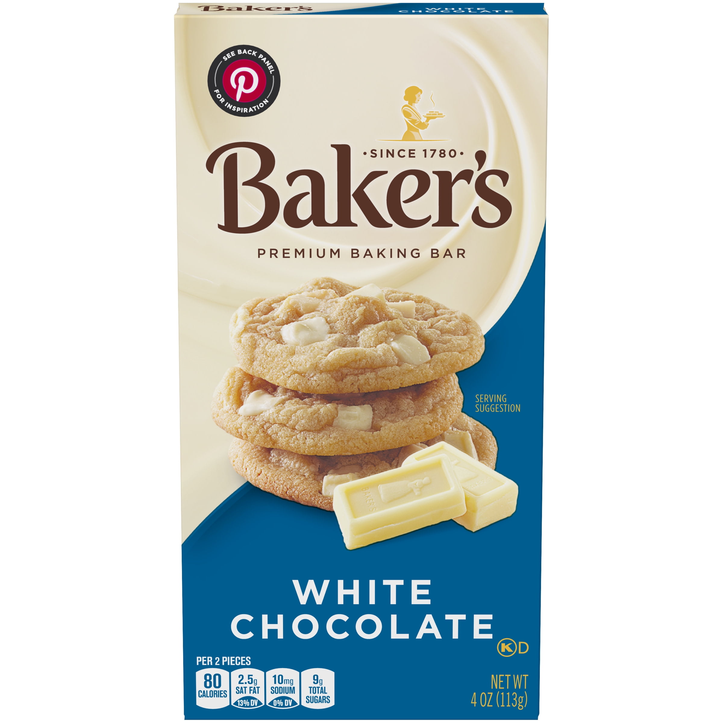 Baker's White Chocolate Premium Baking Bar, 4 oz Box - Walmart.com