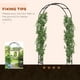 Outsunny 8ft Garden Arch with Two Planters Outdoor Steel Trellis Arbor ...