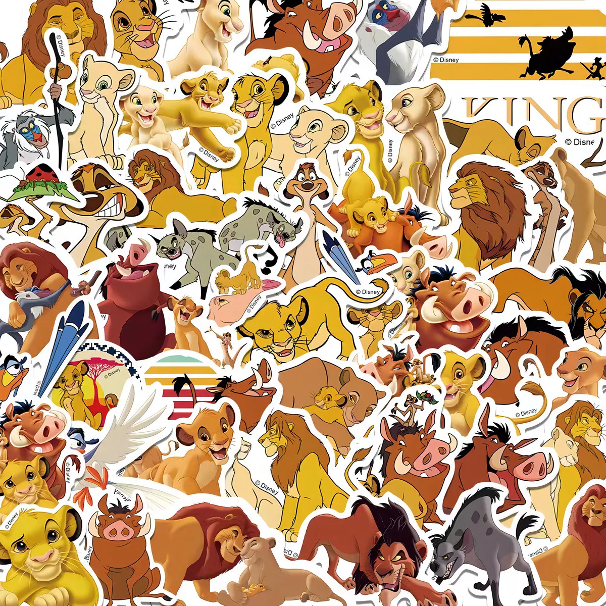 Disney Rey Leon 50 Stickers Vs Agua De Pvc Calcomanias | Walmart en línea