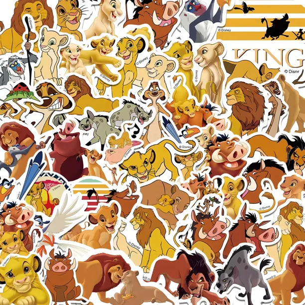 Disney Rey Leon 50 Stickers Vs Agua De Pvc Calcomanias | Walmart en línea