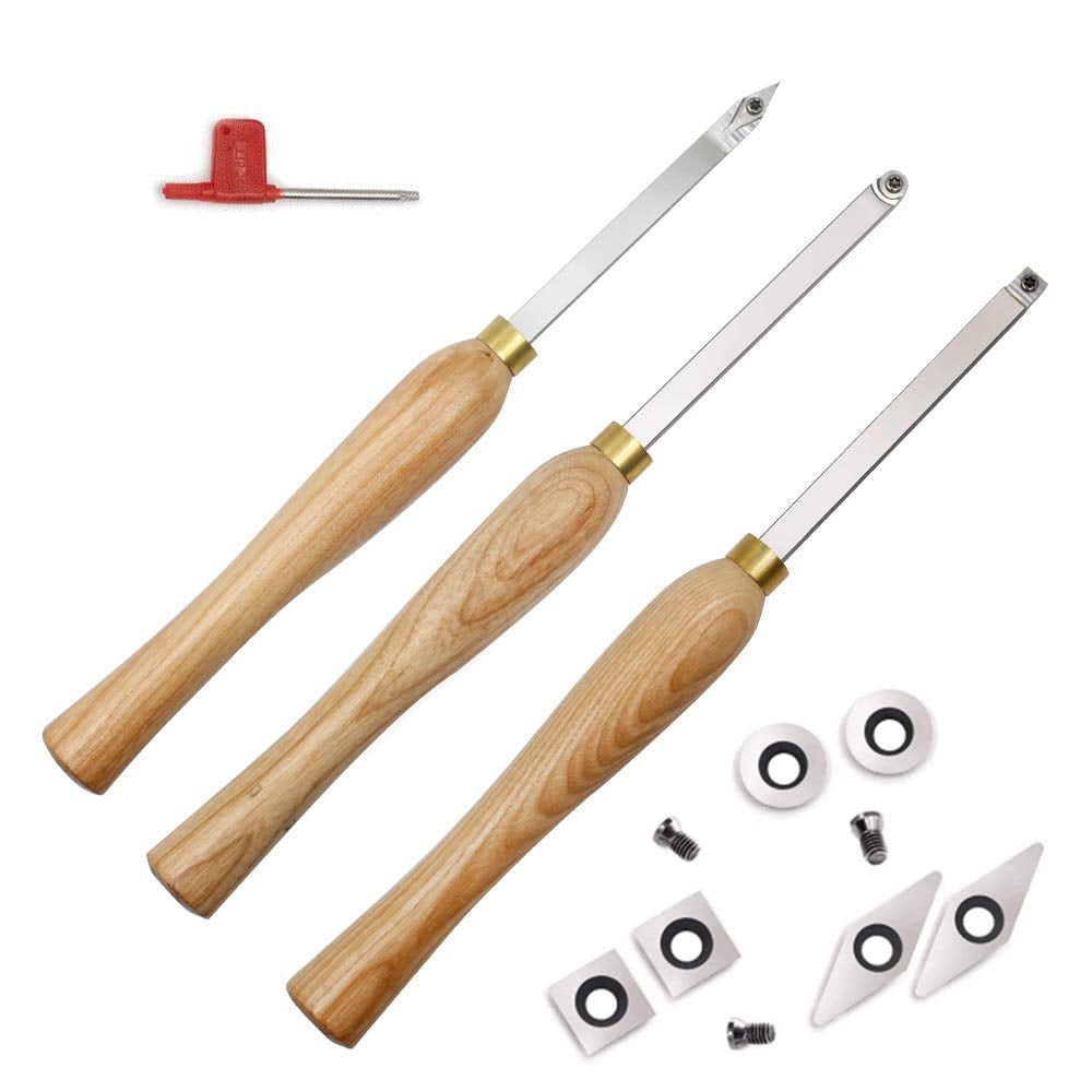 Juego de herramientas para tornear madera YUFUTOL, tamaño pequeño, con ...