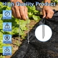 6 Inch 240 Pack U-Shaped Galvanized Garden Stakes, 11 Gauge Landscape ...