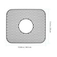 BESTYASH Silicone Draining Sink Mat Kitchen Sink Protector Grey Hollow ...