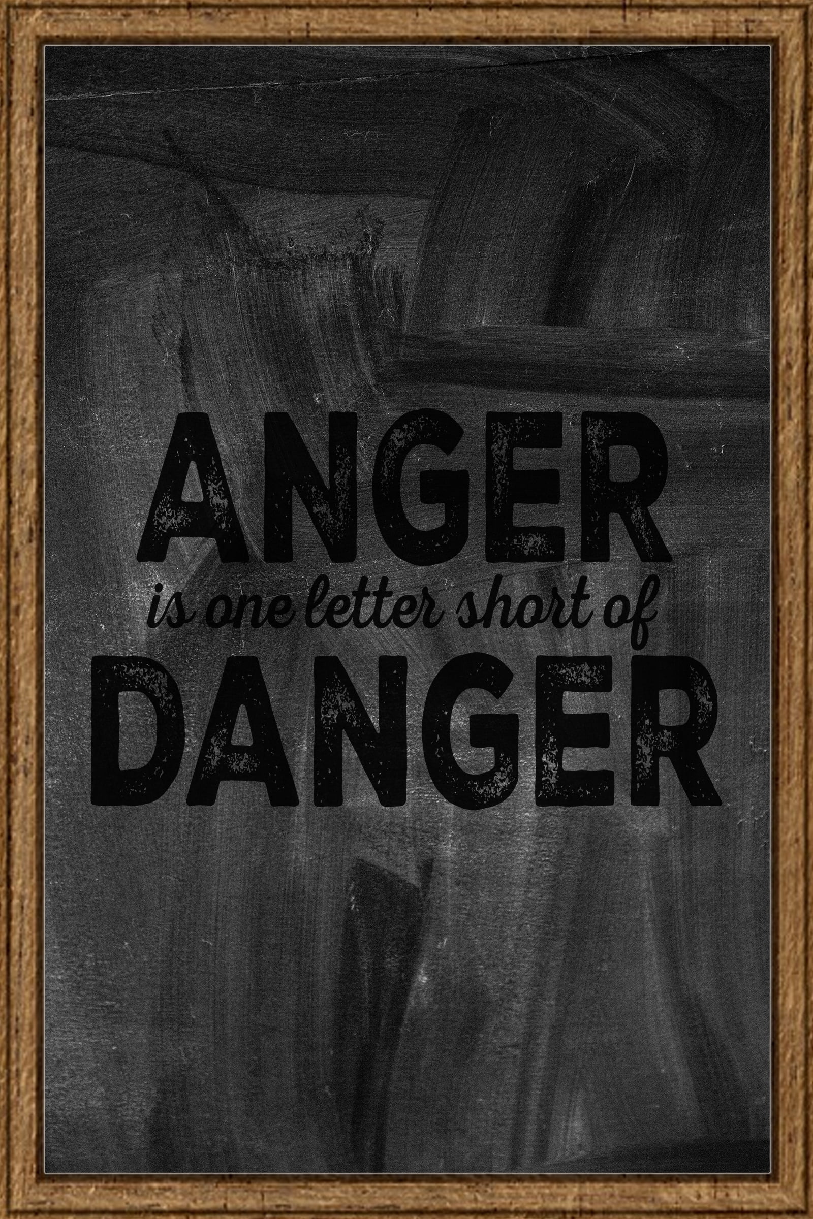Anger 1 Letter Short Danger Temper Mad Angry Irate Upset Manage Tin ...