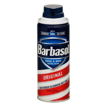 Barbasol Sensitive Skin Thick & Rich Shaving Cream for Men, 10 oz ...