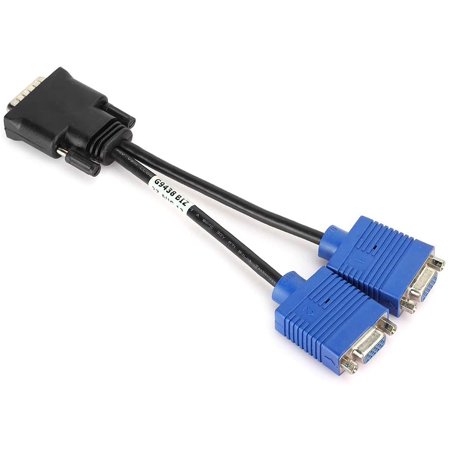 Female Dual HD Computer Monitor Extension Cable, Flexible Y?Splitter ...