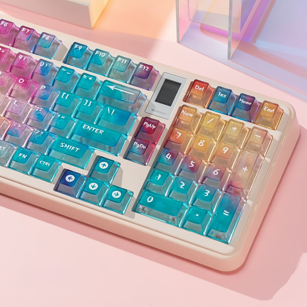 Click here for Unbranded Nebula-Themed Pc Keycaps  Full Transpare... prices