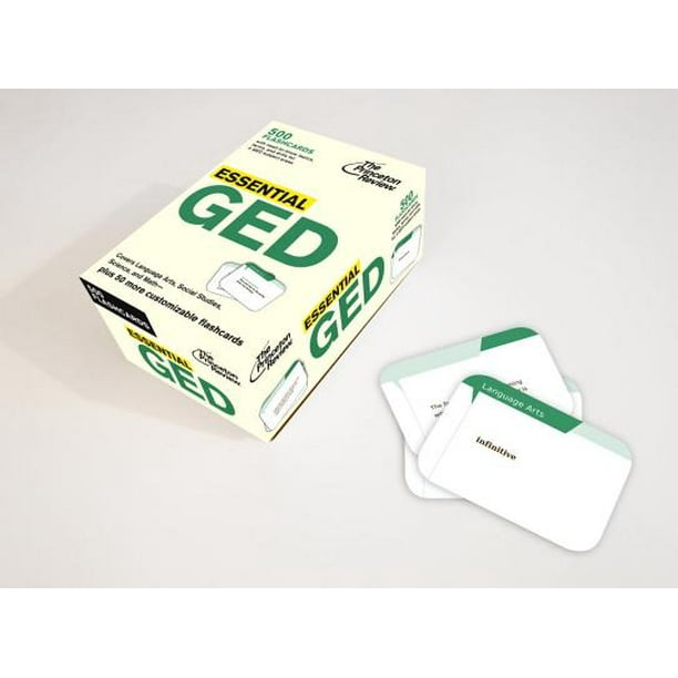 Essential GED (flashcards) : 500 Flashcards with Need-To-Know Topics ...