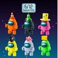 Among Us Articulated Mini Action Figures, 6 Pack, 2-Inch Poseable ...