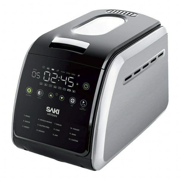 Saki 12-In-1 Programmable Bread Machine with Digital Touch Control ...