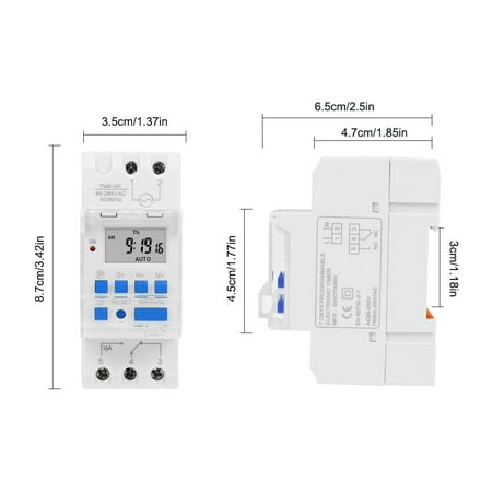 Electronic Time Switch Programmable Weekly LCD Digital timer is ...