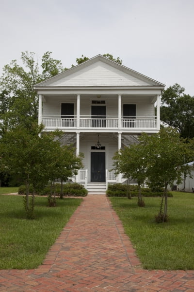 Print: Historic Buildings In The Town Of St. Stephens, Alabama, 2010 ...