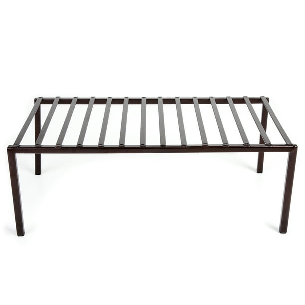 Smart Design Premium Cabinet Storage Shelf Rack - Large - 8.5 x 16 inch ...