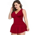 Plus Size Swimsuit For Women Tummy Control Swimdress Two Piece