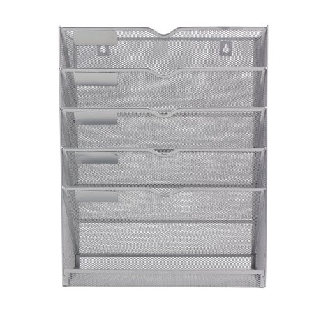 Wall File Holder, Wall File Organizer Space Saving Rounded Corners Iron ...