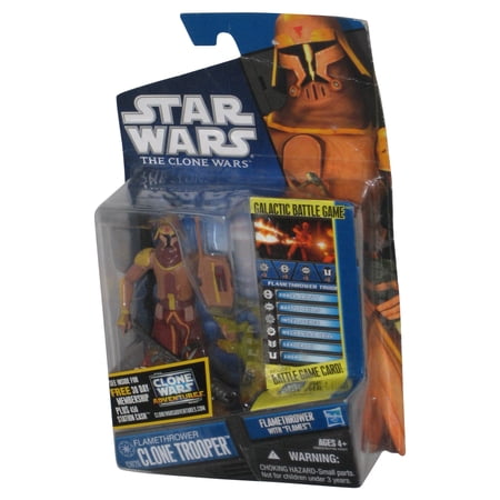 Star Wars Clone Wars Animated (2010) Flamethrower Clone Trooper Figure ...