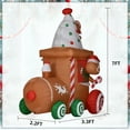 7Ft Inflatable Gingerbread Man Ice Cream Truck Christmas Yard ...