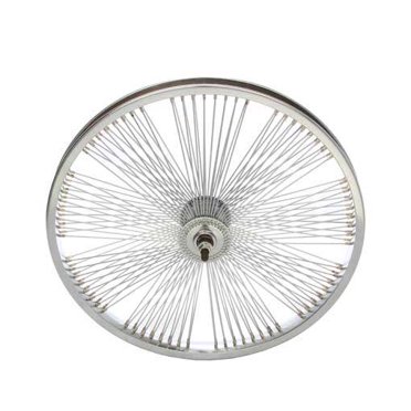 24" 144 Spoke Front Wheel 14G Chrome. Bicycle wheel, bike wheel ...
