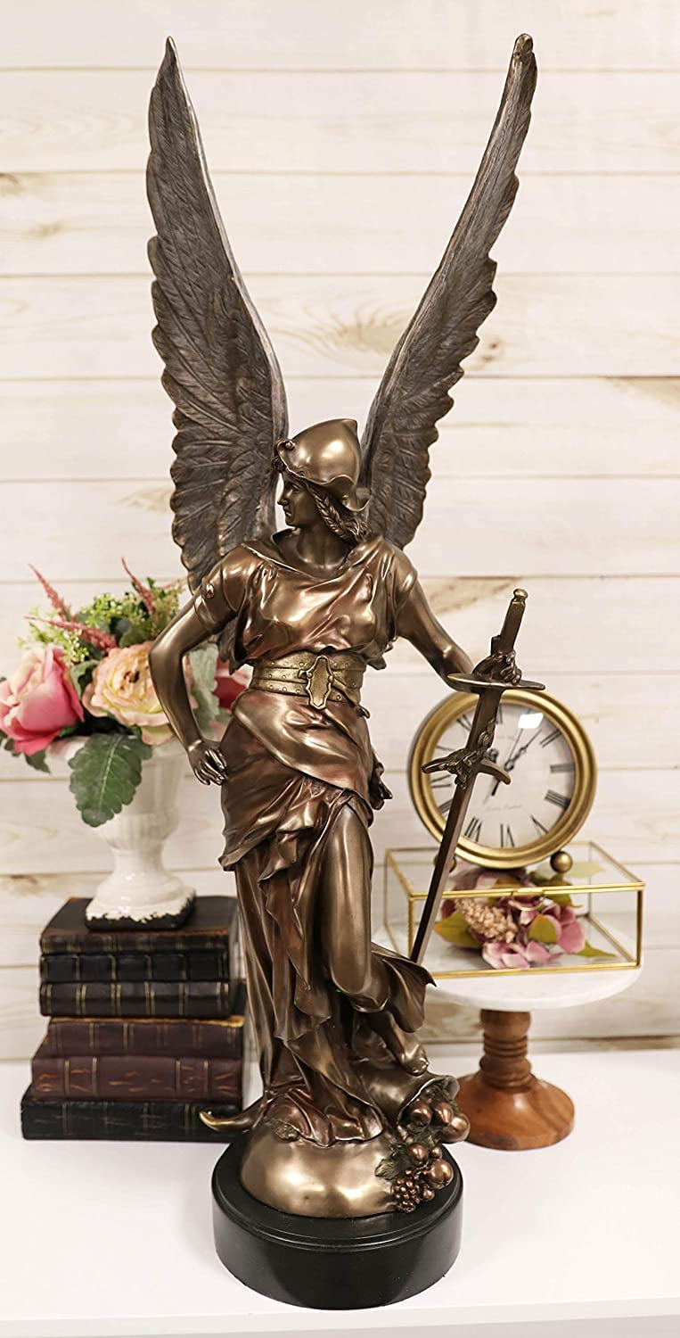 Ebros Large 35" Tall Winged Victory Angel of Justice with Sword ...