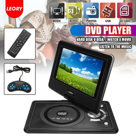 12.4'' Black Portable Car DVD Player Game Remote Control 270° Rotation ...