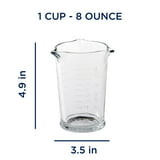 Anchor Hocking 8 Ounce Triple Pour Measuring Glass with Embossed ...