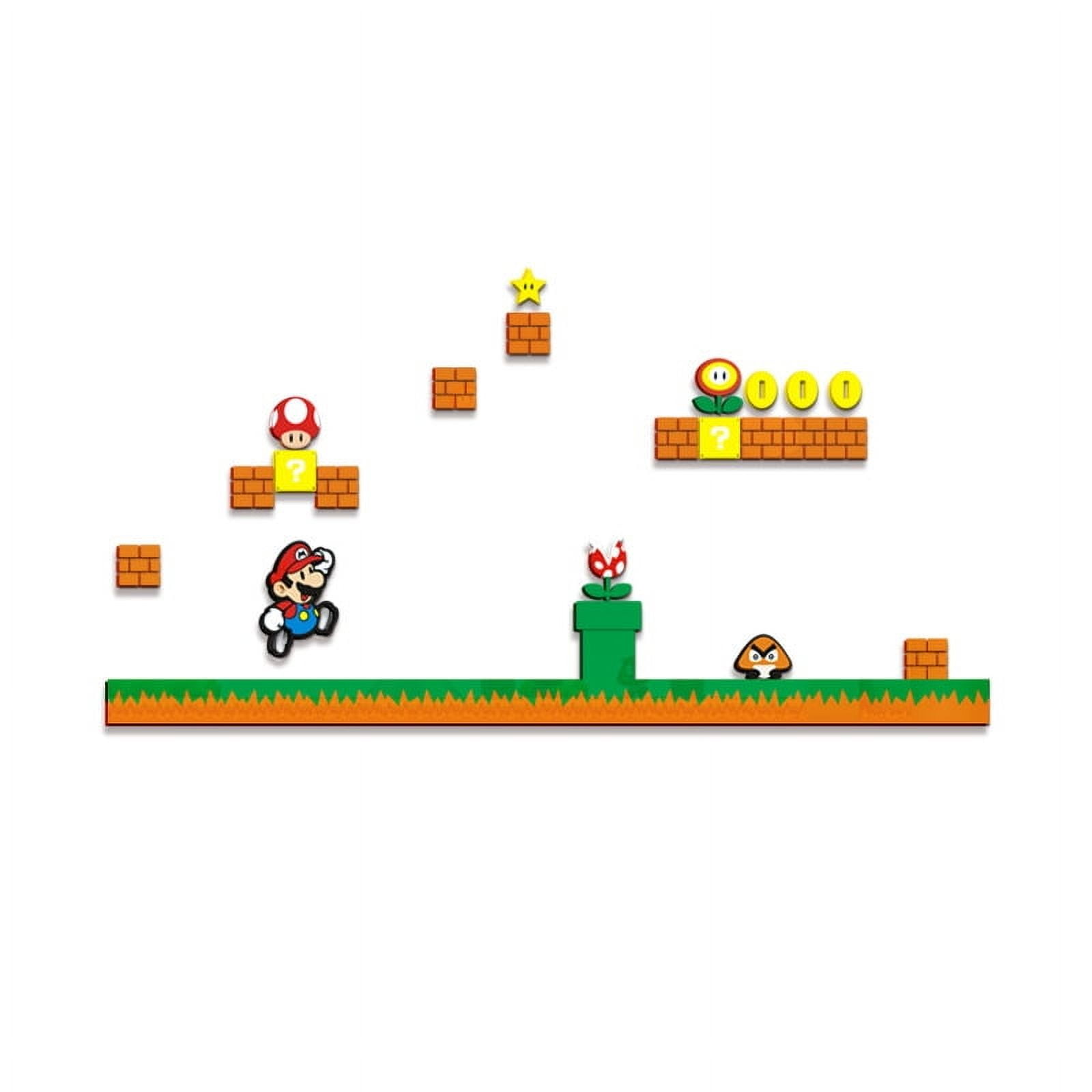 Adhesivo de pared acrílico yangshaomei Super Mario Bros hongo sapo ...
