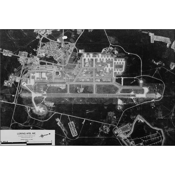 24"x36" Gallery Poster, Loring Air Force Base 1970 - Walmart.com