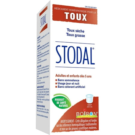 Boiron Stodal Adult Original Syrup, 200ml, Homeopathic Medicine for Dry ...