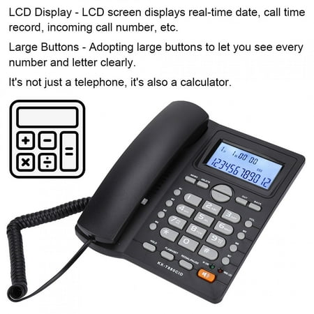 Greensen Call Time Record Answering Machine Corded Phone With ...