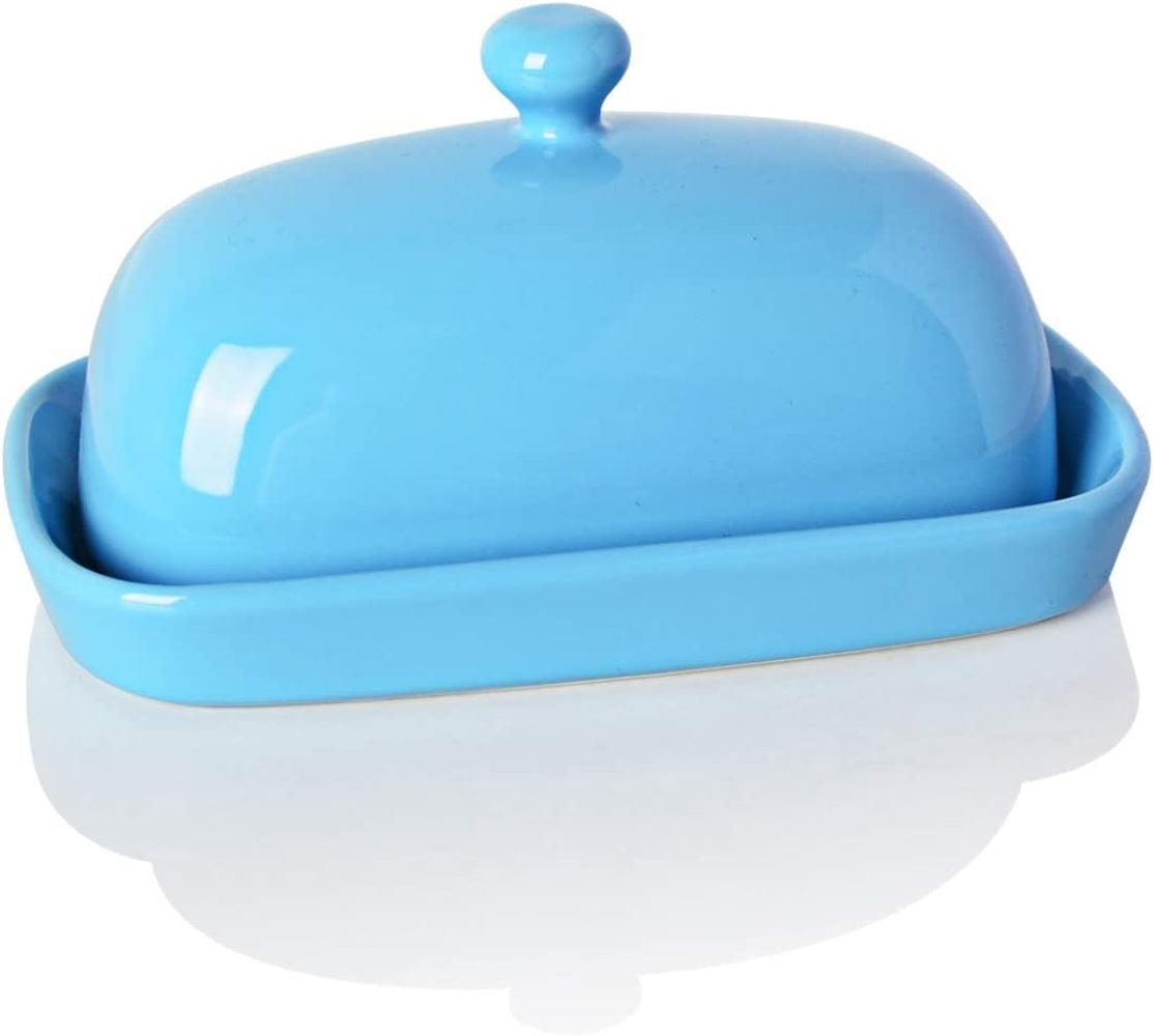 SWEEJAR Ceramics Butter Dish with Lid, Butter Keeper Container, East ...