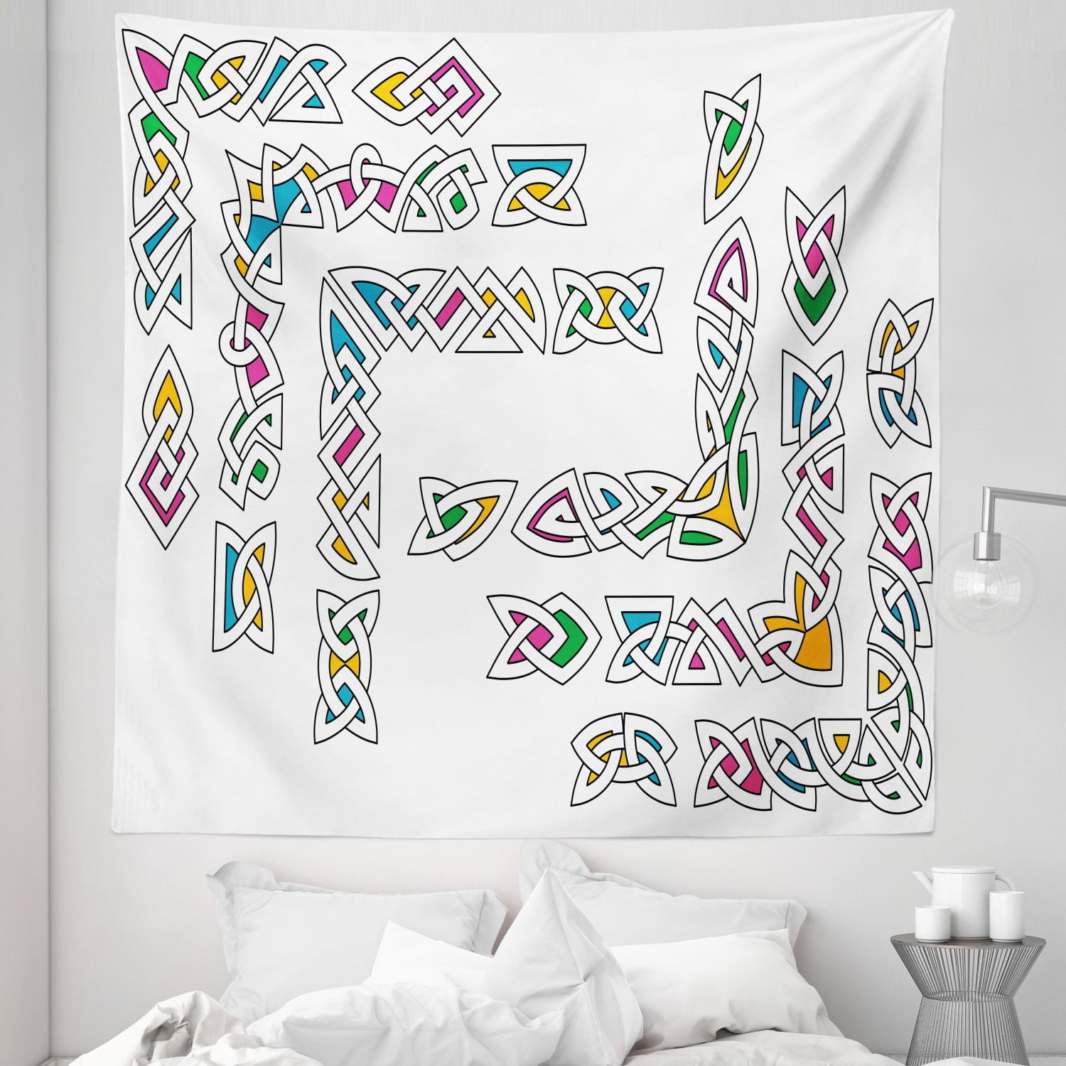 Irish Tapestry, Celtic Ornament Patterns Set Colorful Vibrant Entangled ...