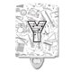 Letter Y Musical Note Letters Ceramic Night Light - Walmart.com