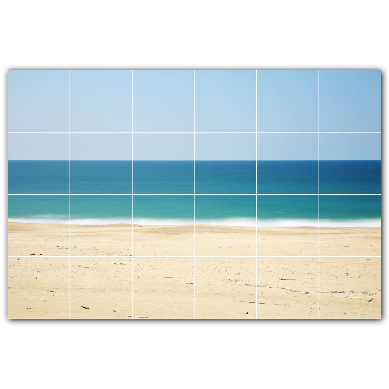 Picture-Tiles.com: Beach Ceramic Tile Wall Mural WAL500069-64L. 48"W x ...