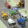 8 puzzle toys, building blocks, sliding cars, city themed simulation ...
