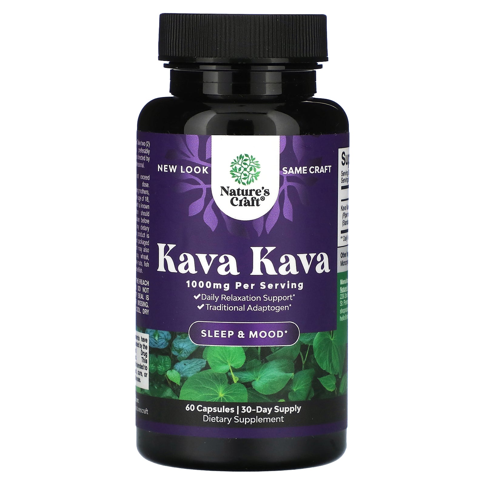 Suplemento Nature's Craft Kava Kava 60 cápsulas (500 mg/cápsula ...