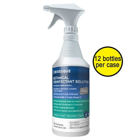 Bioesque™ Botanical Disinfectant Solution, Lemon-Grass Grapefruit Scent ...