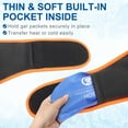 LotFancy Face Ice Pack Wrap with 4 Reusable Hot Cold Therapy Gel Packs ...