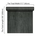 CHIHUT Dark Grey Wood Wallpaper, Self Adhesive, Removable, Waterproof Vinyl, 17.7''x100 ...