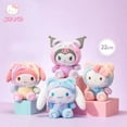 22cm Sanrio Hello Kitty Plush Toy Kuromi Cinnamoroll My Melody Cosplay Panda Series Stuff ...