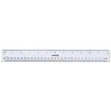 Uxcell 12" Straight Ruler Metric/Inch for Drawing Plastic Transparent ...