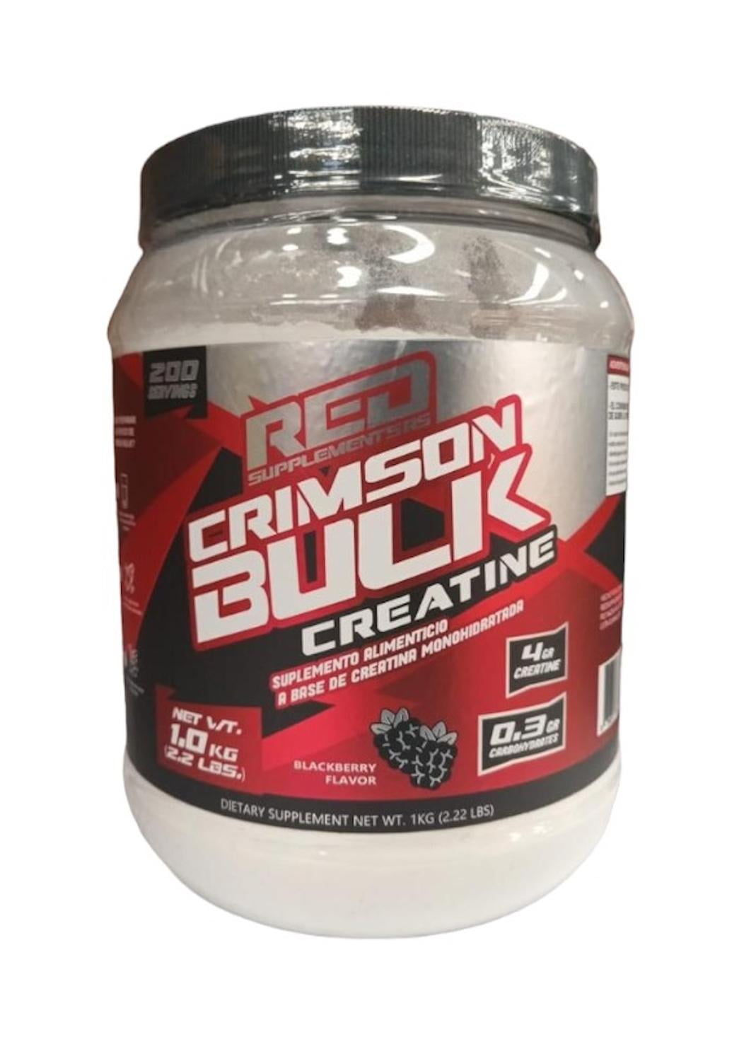 Redline Creatina Monohidratada Crimson Bulk Black Berry 1kg rojo ...