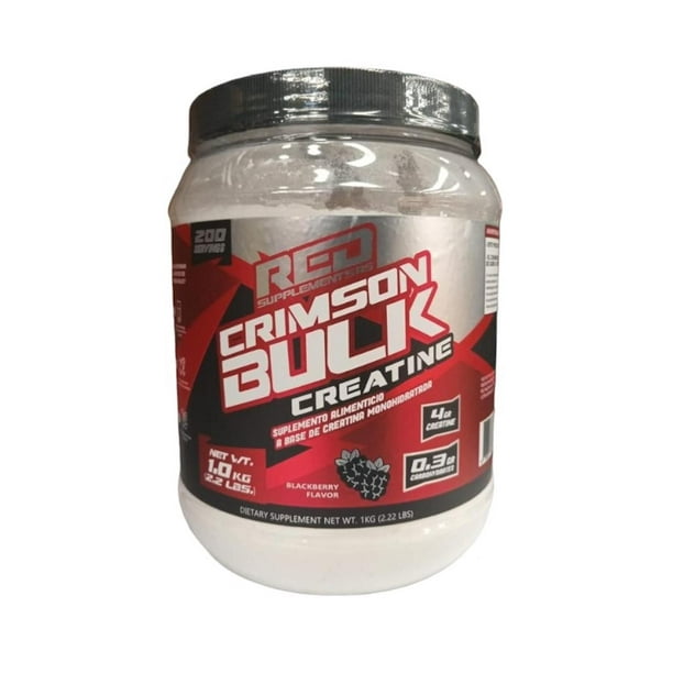 Redline Creatina Monohidratada Crimson Bulk Black Berry 1kg rojo ...