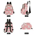 Cute Puppy Pattern Fashion Backpack Quilted Lightweight Women Travel ...