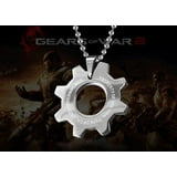 Cog Gears of War Symbol Metal Necklace Pendant Keychain Stainless Steel ...